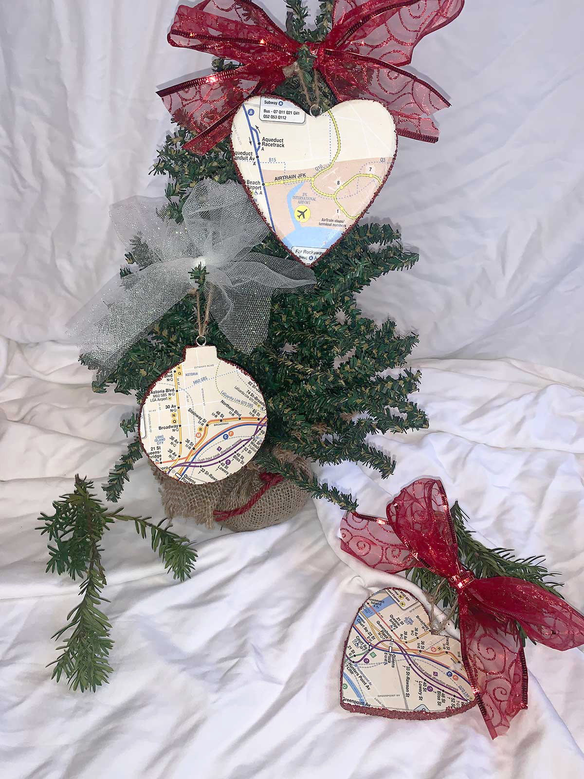 Easy DIY NYC Subway Map Ornaments