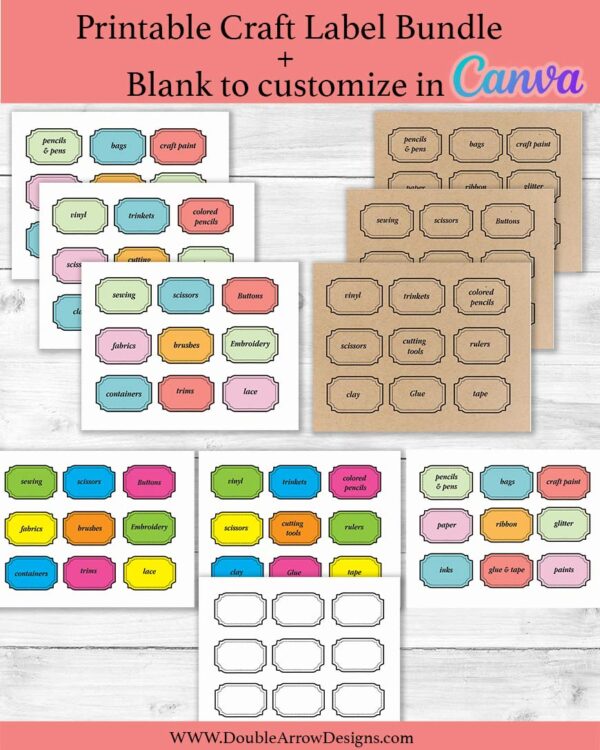 How to Use Printable Craft Labels to Organize Your Craft Room Like a Pro!