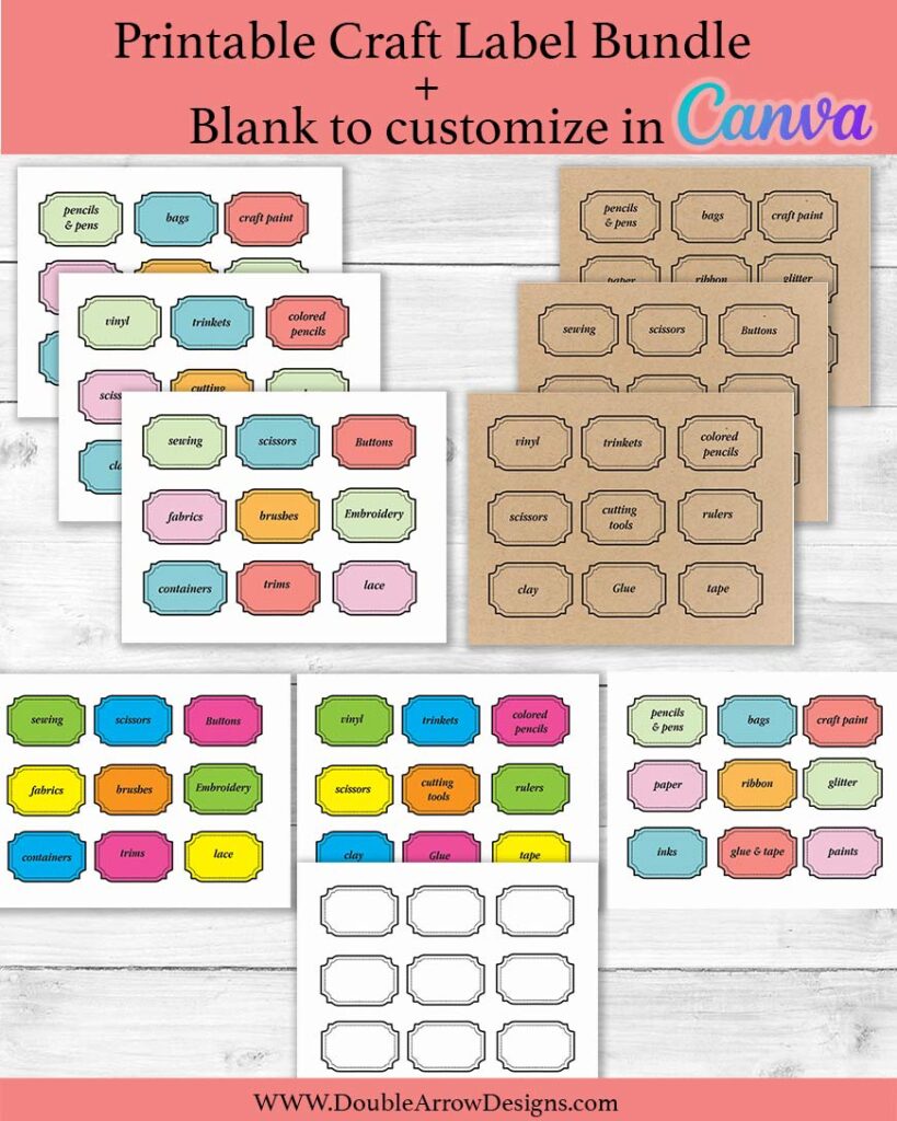 How to Use Printable Craft Labels to Organize Your Craft Room Like a Pro!