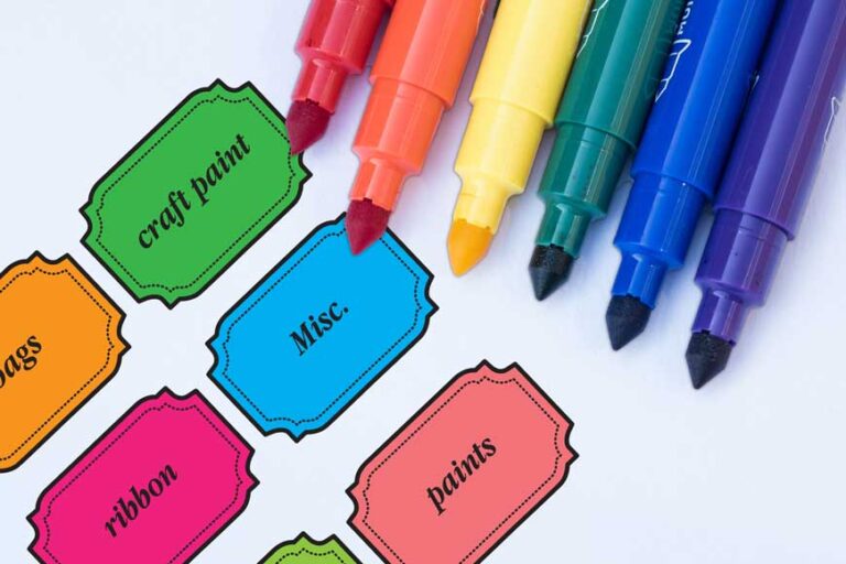 How to Use Printable Craft Labels to Organize Your Craft Room Like a Pro!
