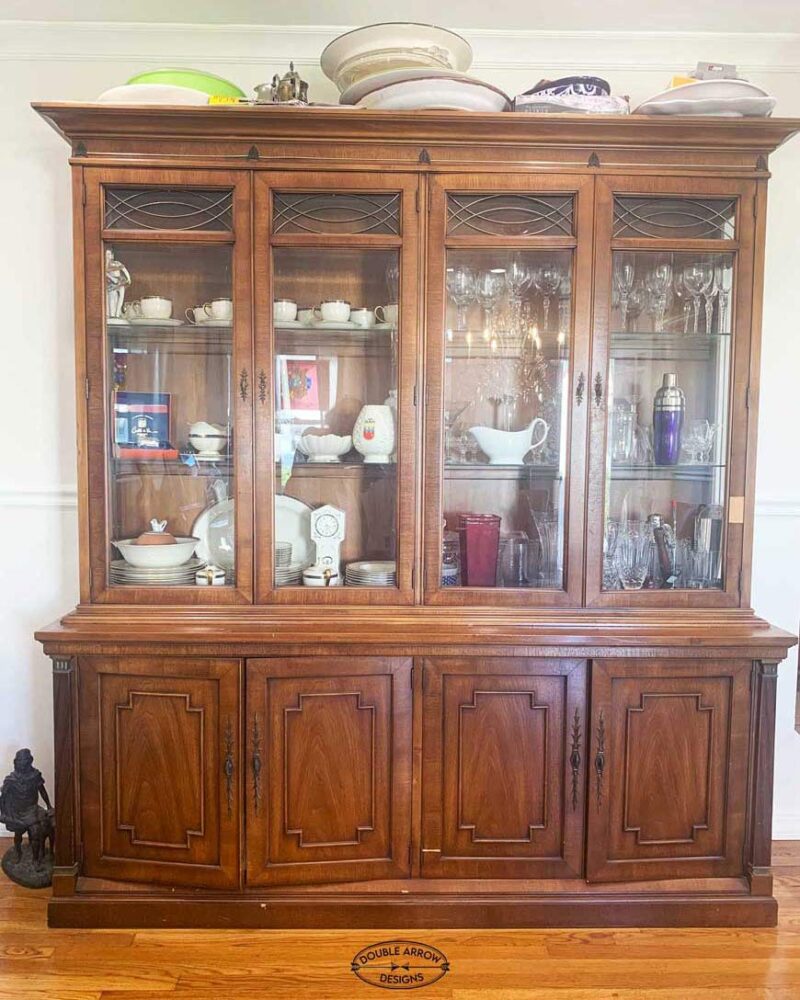 From Formal to Fabulous!Repurposed China Cabinet Makeover - Double ...