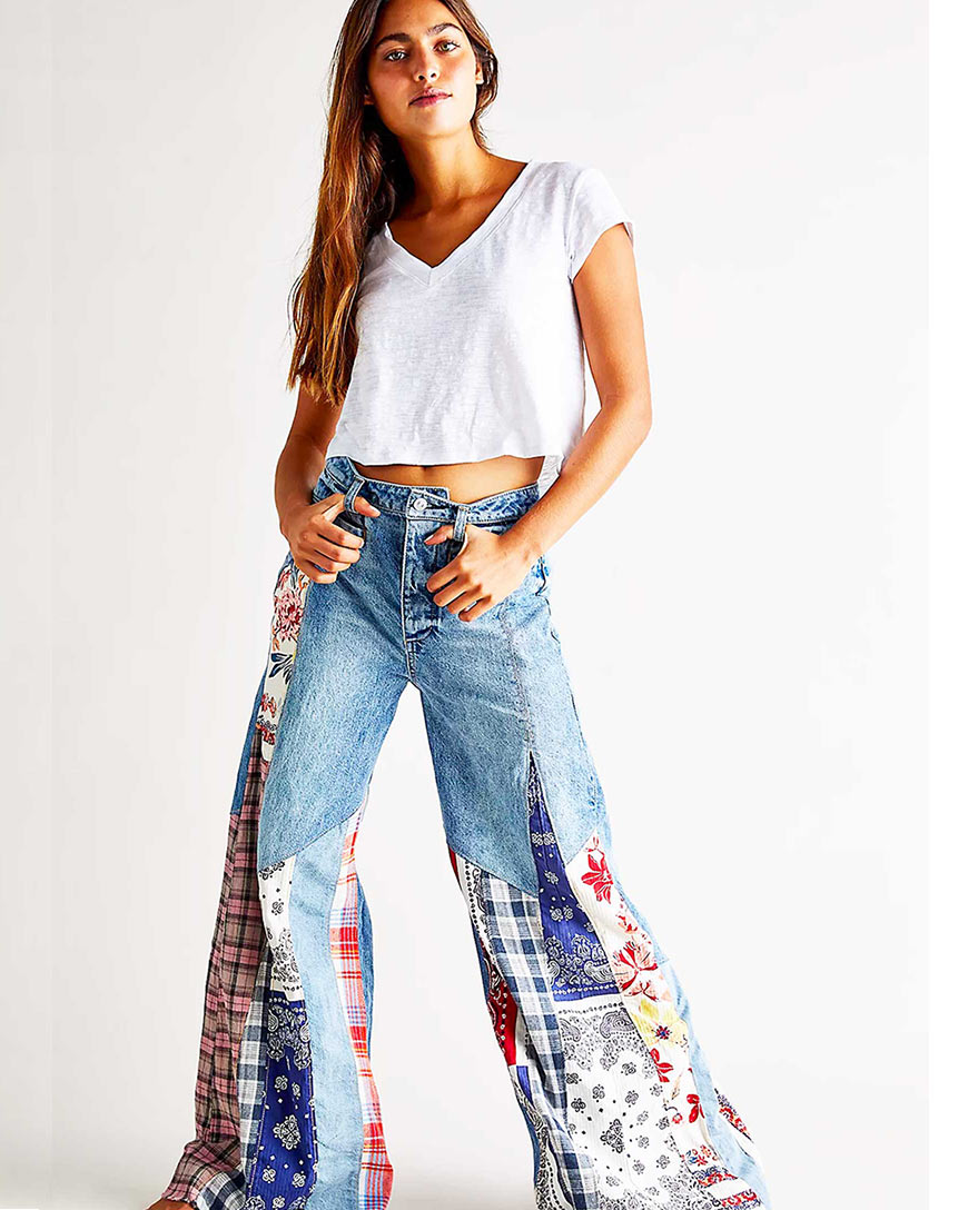 Patchwork Jeans DIY- Free People Hack for way less!