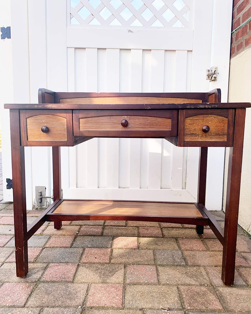 Old Desk Makeover- Bland to Boho!