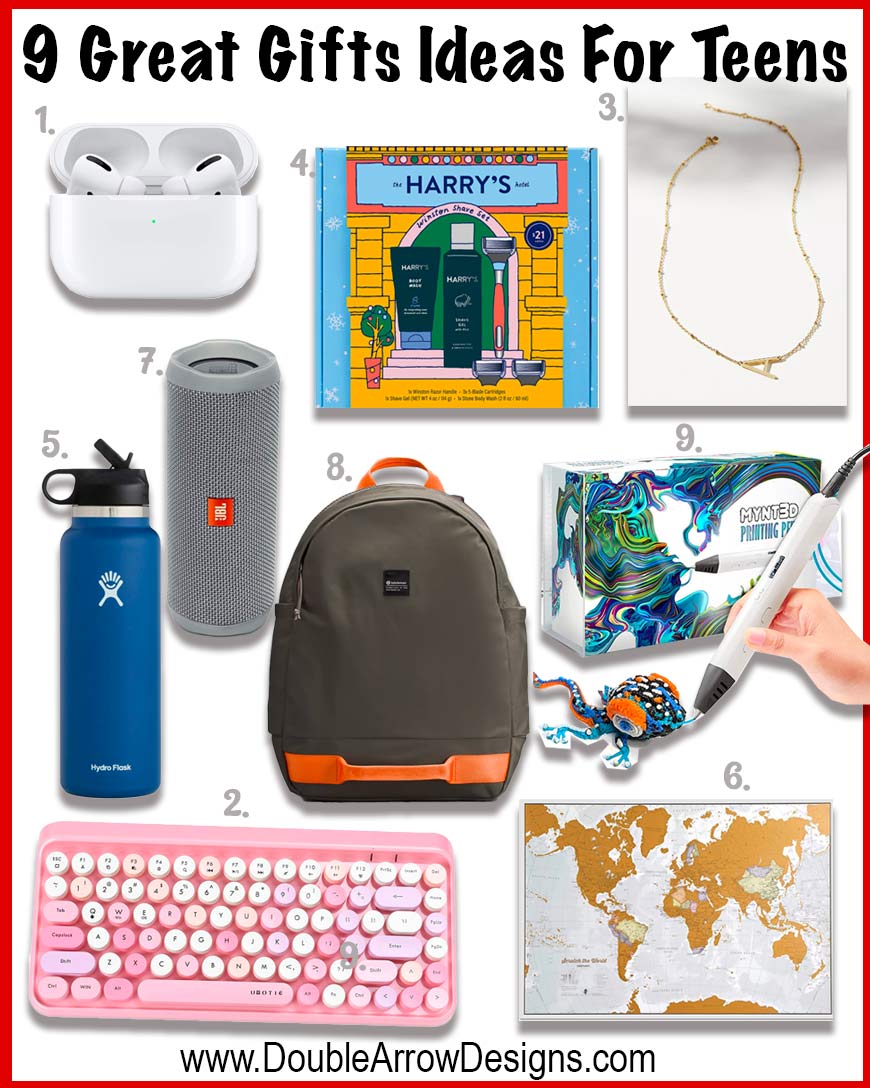 9 Great Gift Ideas for Your Teens - Double Arrow Designs