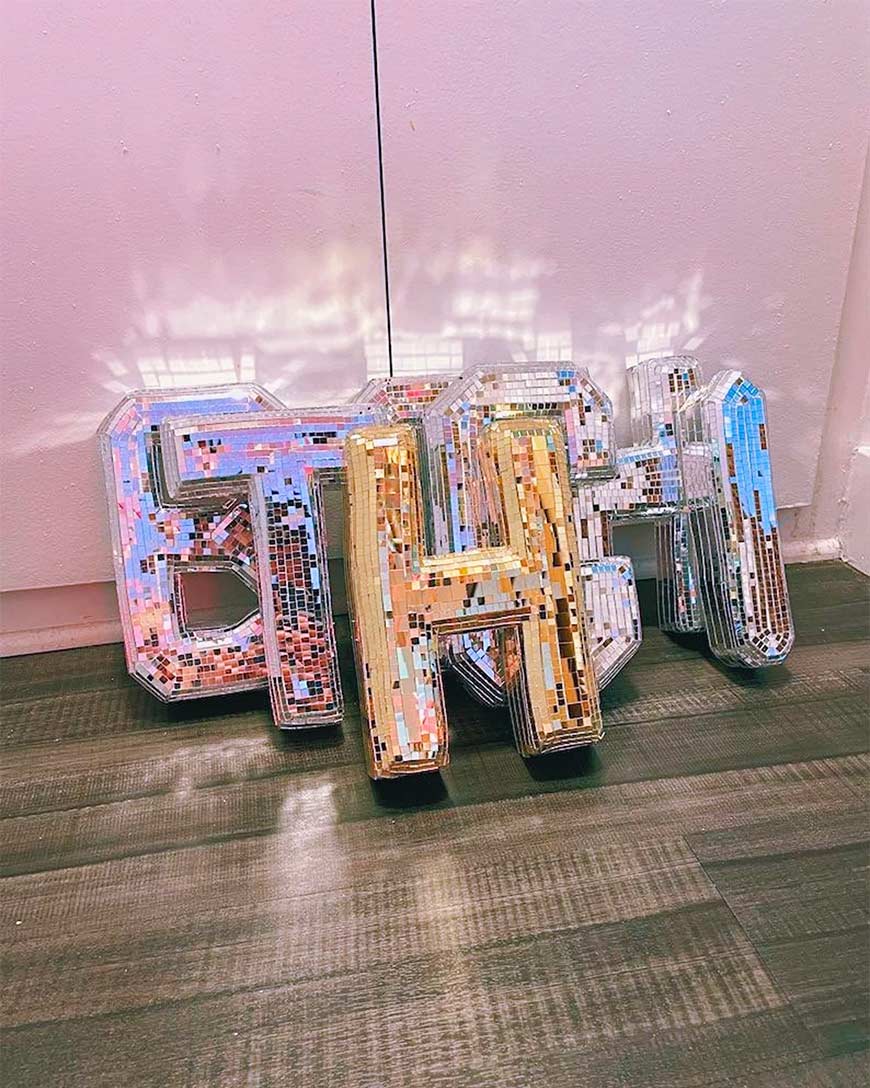 Disco Letters That Will Make Your Room Dazzle