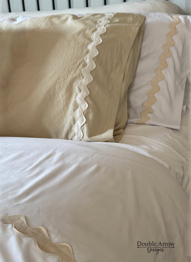 DIY Bedding Sewing Hack: Transform Plain Sheets with Ric Rac Trim