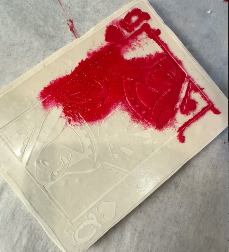 DIY polymer clay Coasters Inspired by Vintage Playing Cards